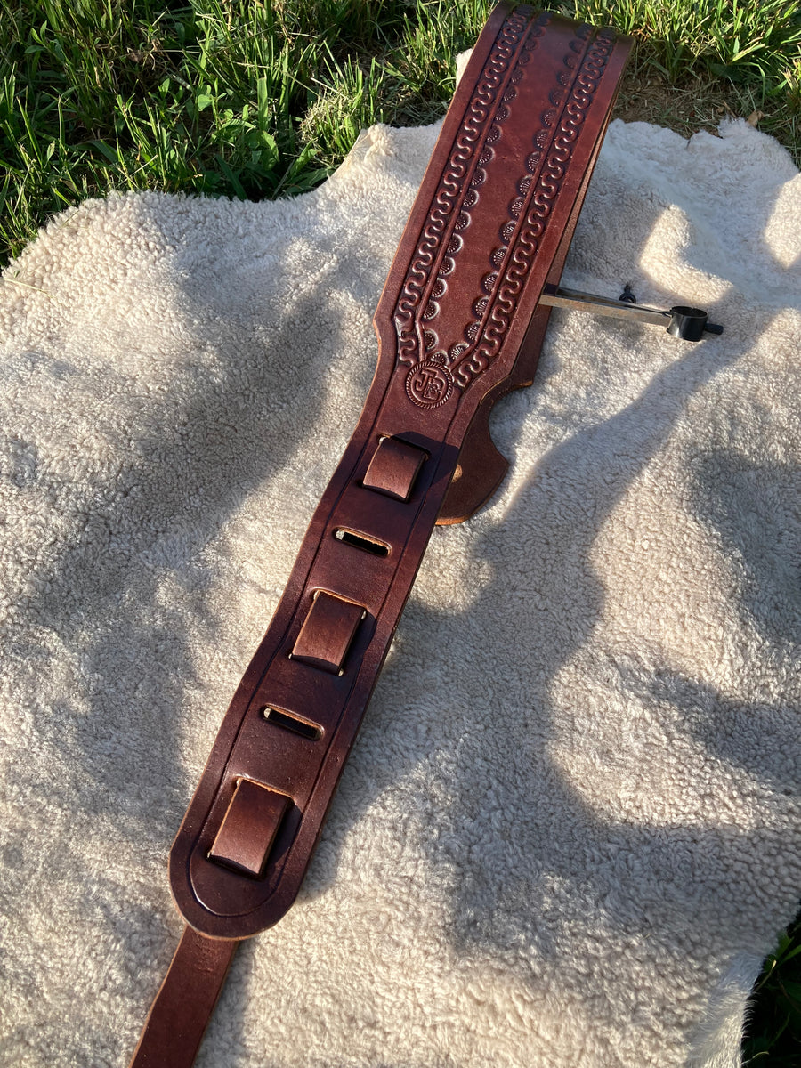Boarder stamped guitar strap – J B 1985
